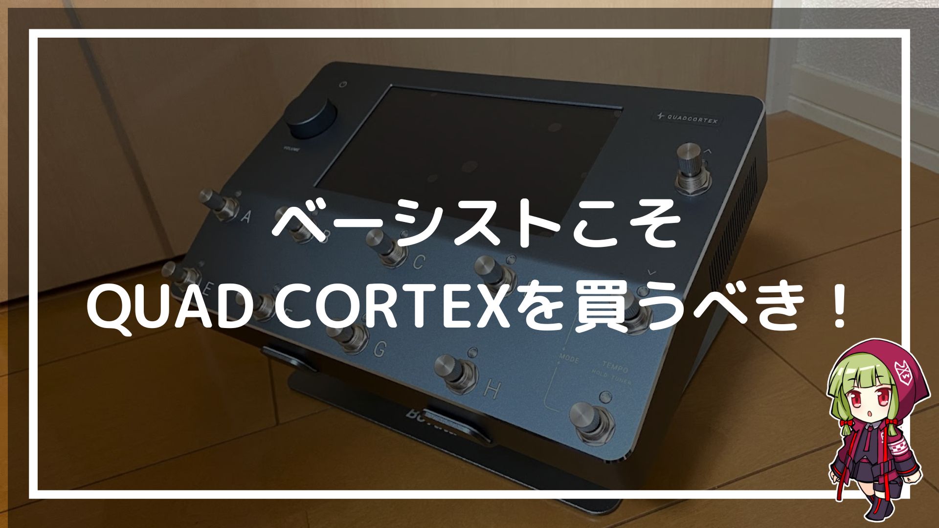 実はベーシストにこそQUAD CORTEXがオススメな理由【練習が楽しくなる】｜赤ずきんくんのみんなで公務員になろう